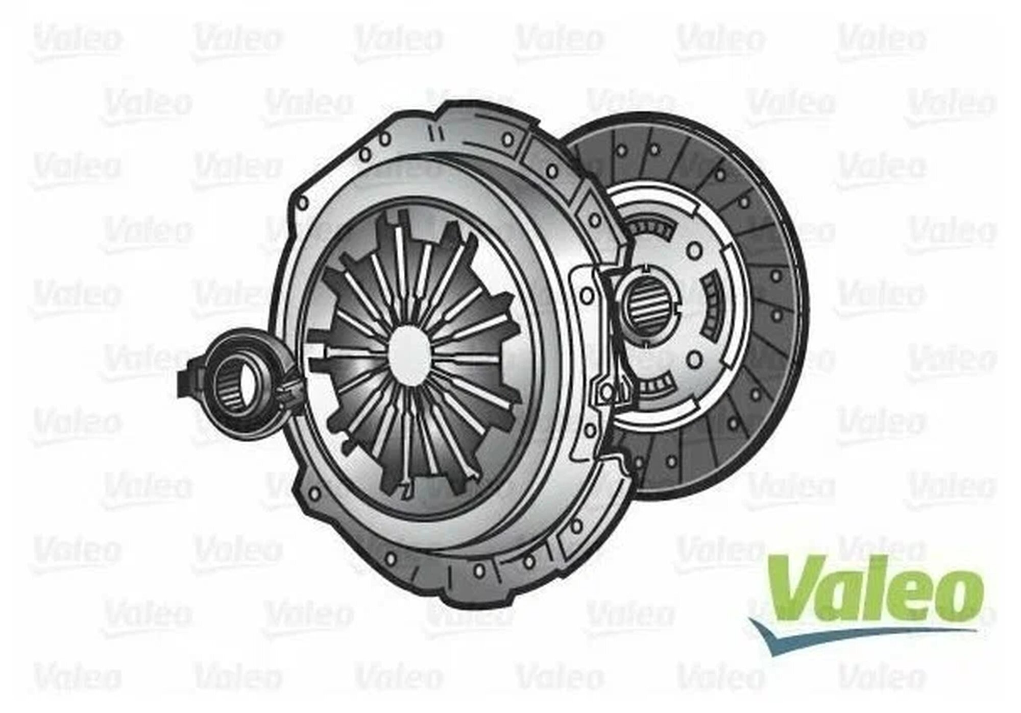 Комплект сцепления Valeo 826222, наружный диаметр 200 мм, выталкивающая сила 4000 N