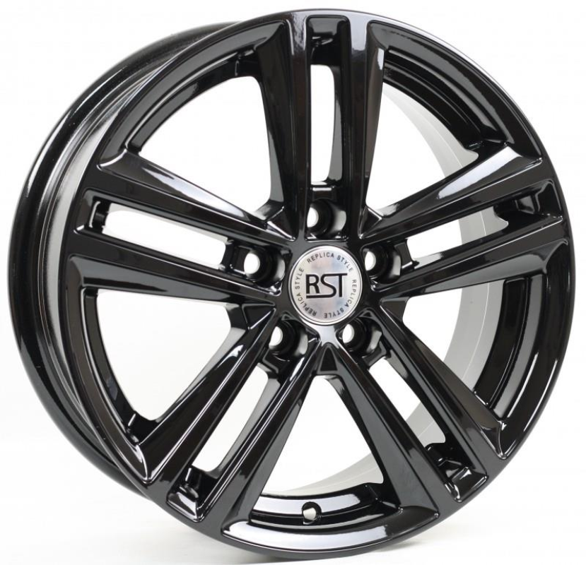Диск колесный RST R025 (Polo) 6,0x15 5x100 Dia57.1 ET38 цвет BL (черный глянцевый)