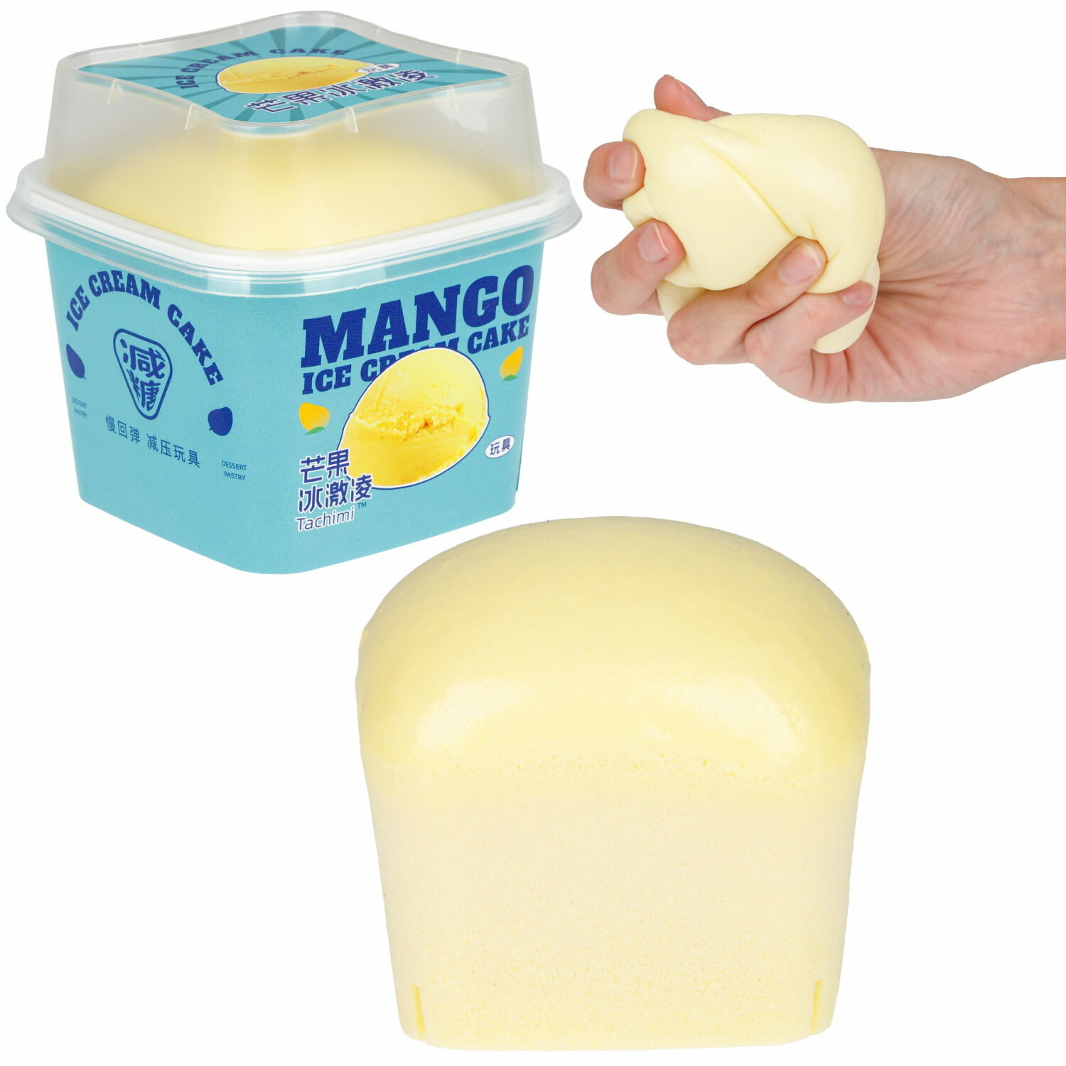 Сквиш мороженое в коробке 1TOY антистресс игрушка для рук, таба пирожное