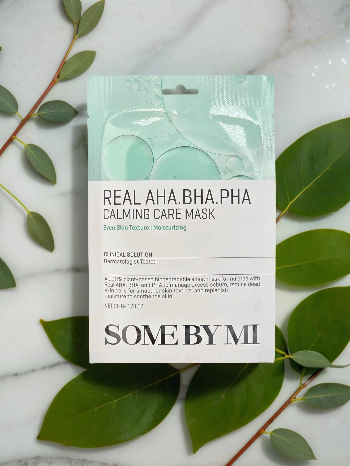 SOME BY MI REAL Тканевая маска для лица с кислотами AHA BHA PHA CALMING CARE MASK 20г