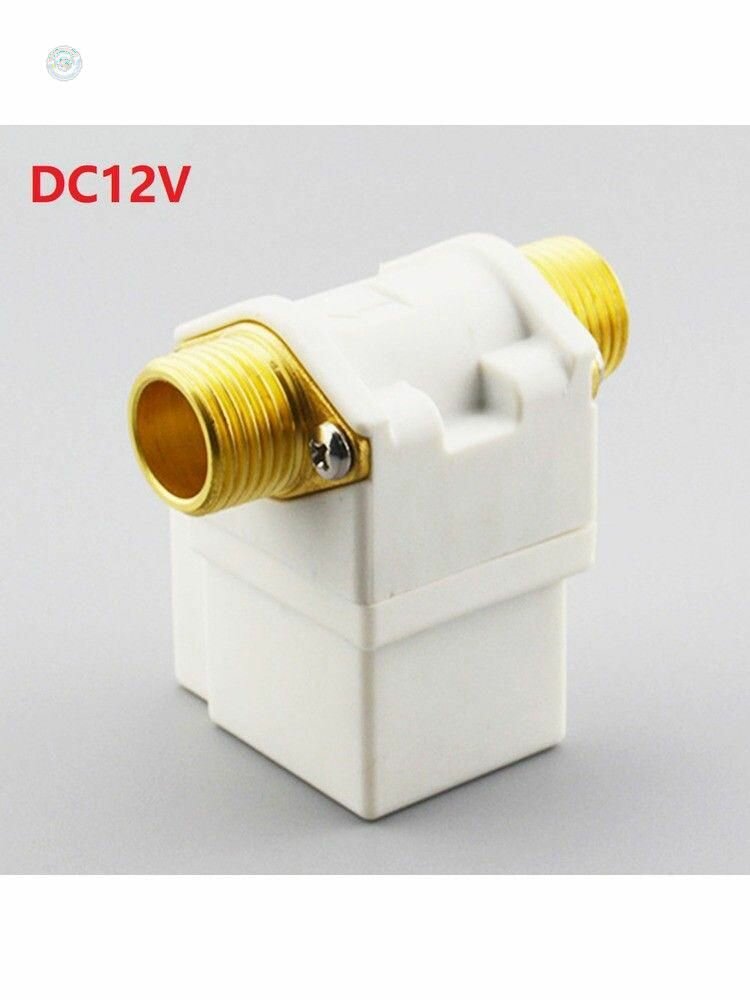 Электромагнитный клапан для полива и водоснабжения, нормально закрытый, латунь+пластик, G1/2, DC12V/24V/AC220V, автоматический контроль потока воды