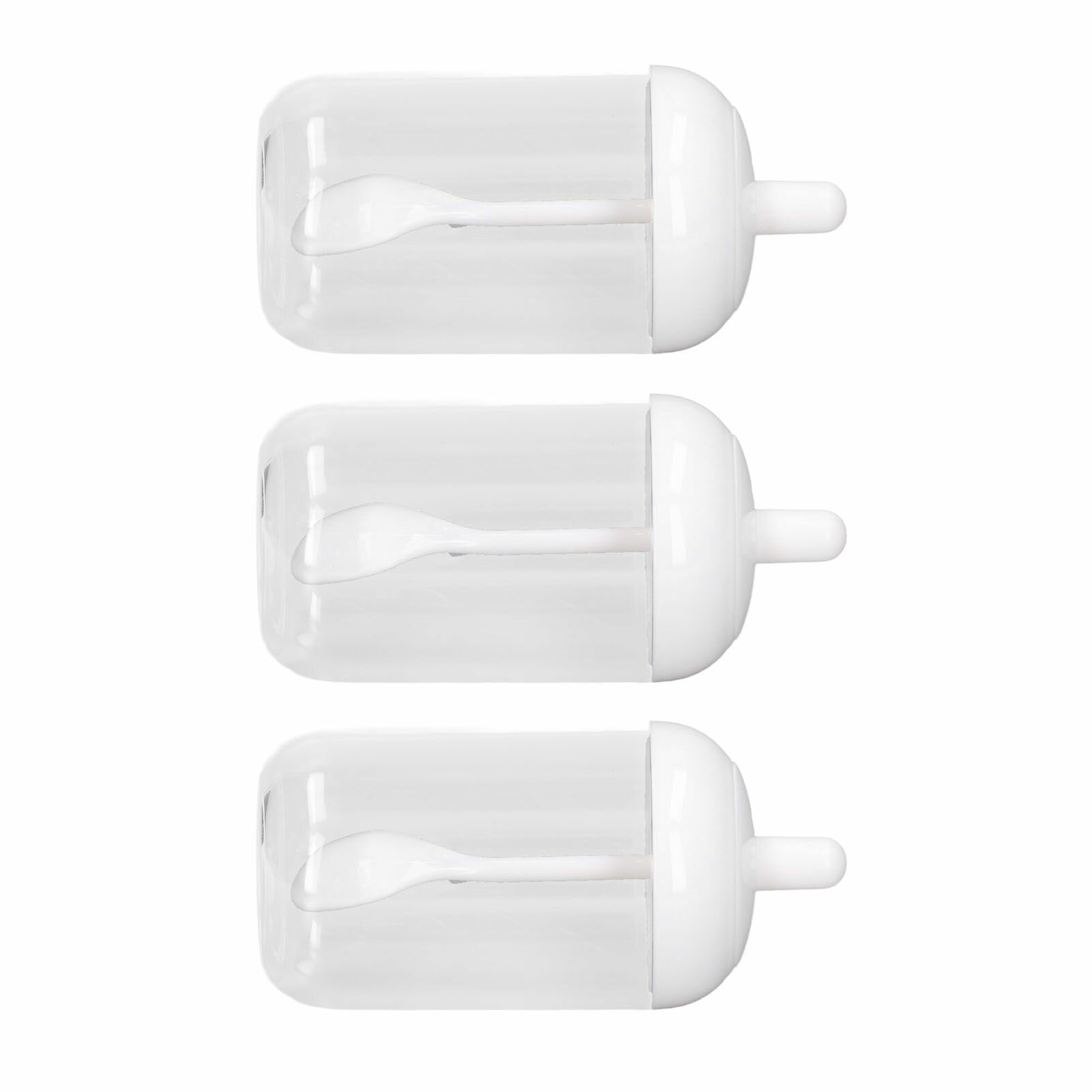 3 шт. коробка для приправ с ложкой, прозрачная бутылка для специй, герметичный контейнер для специй для кухни