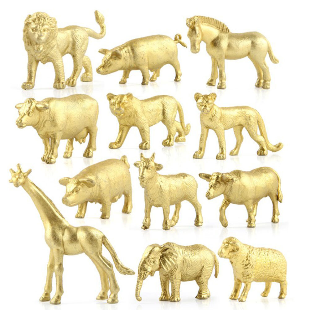 12 шт. фигурка животного, модель джунглей, набор игрушек для животных, искусственные дикие животные, обучающие лесные фермы, игрушки для животных для детей