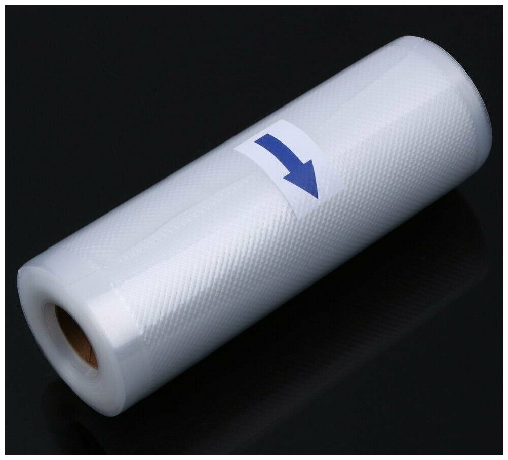 Вакуумные пакеты для продуктов, в рулоне 17х500 см, рифленые / пакеты для вакуумного упаковщика