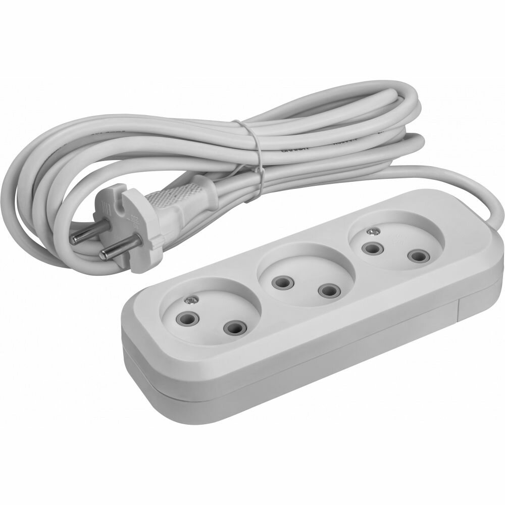 Удлинитель электрический бытовой онлайт 3гн 7м ПВС 2х1 90510 90 510