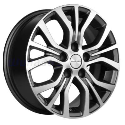 Литой колесный диск Khomen Wheels KHW1608 (Opel Zafira) 6,5x16/5x110 ET43 D65,1 Gray-FP