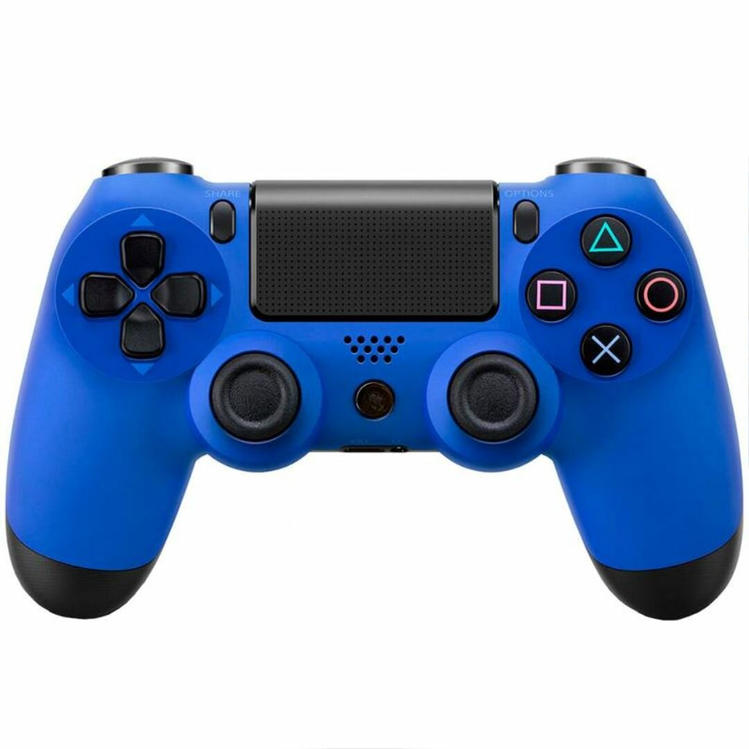 Геймпад беспроводной Bluetooth для Playstation 4 PS4 PC / ПК / Windows Синий без коробки