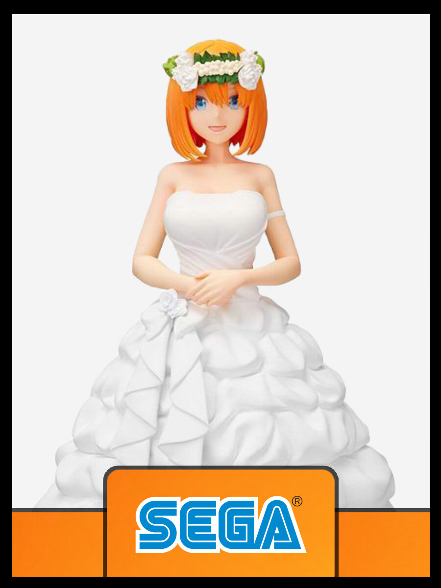 Оригинальная фигурка Yotsuba Nakano от Sega из аниме Gotoubun no Hanayome / Ёцуба Накано «Пять невест» 21 см