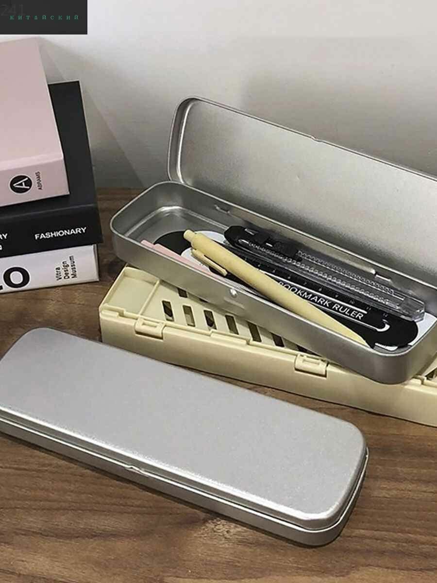 Пенал металлическая коробка для ручек11