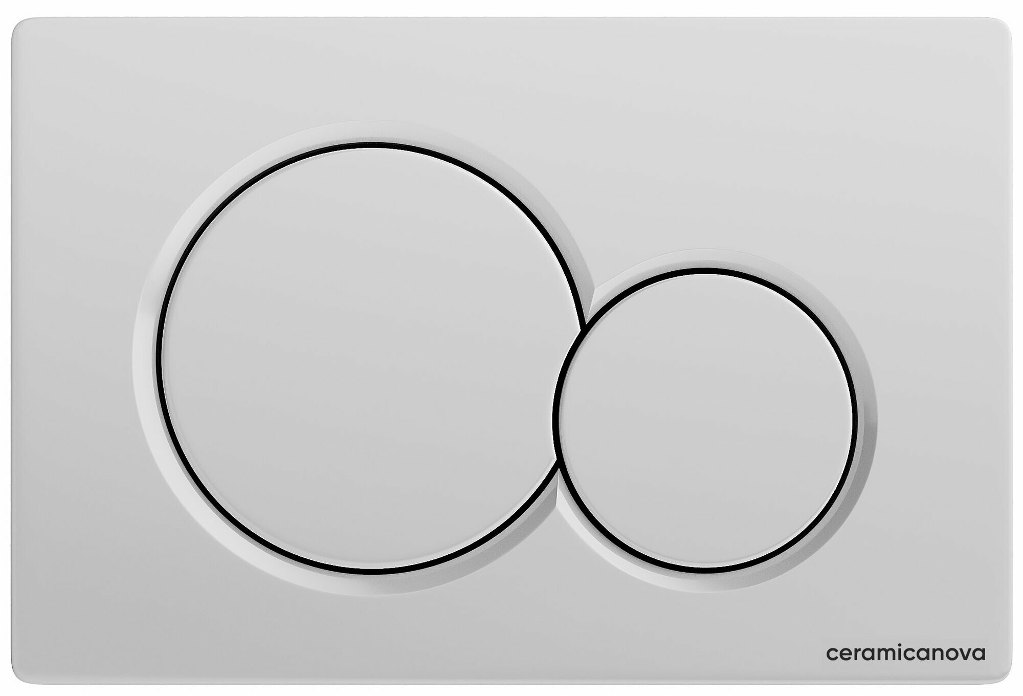 Кнопка смыва Ceramicanova Balance Circle, белый глянцевый, CN12-003W