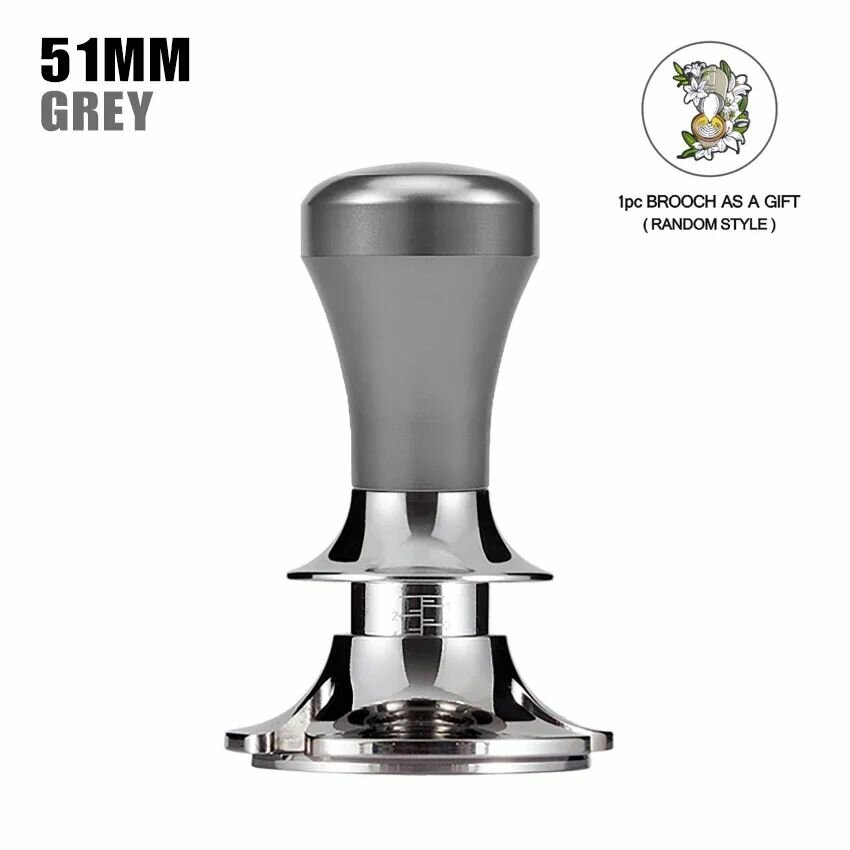 Кофейный темпер с постоянным давлением и калиброванной пружиной из нержавеющей стали с плоским основанием