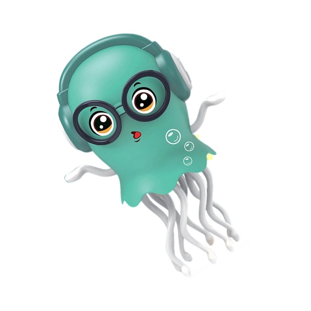 Электрическая светодиодная игрушка-Танцующая Рыбка С Яркой Подсветкой И Дизайном на батарейках, Интерактивная Музыкальная Игрушка-Медуза для малышей