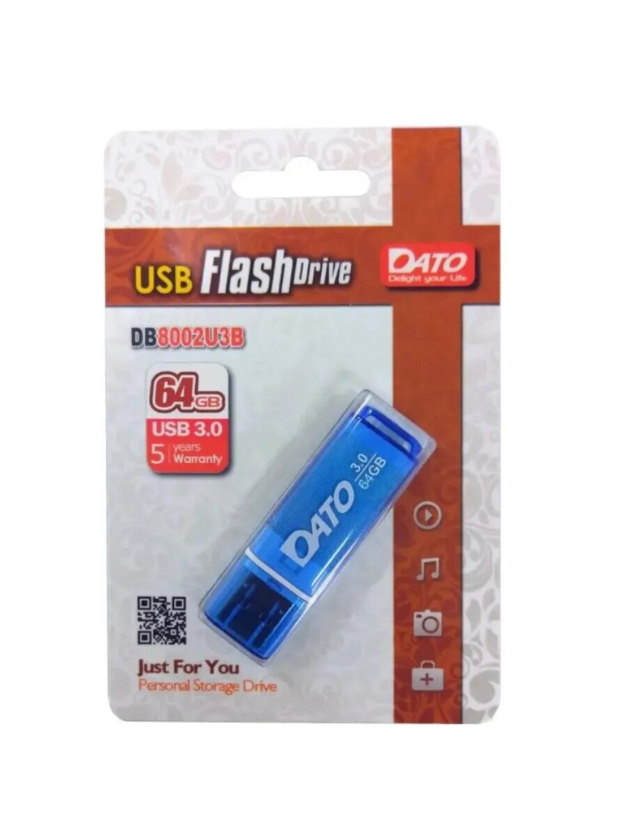 Память USB Flash 64 ГБ DB8002 DB8002U3B-64G синий USB 3.0 A