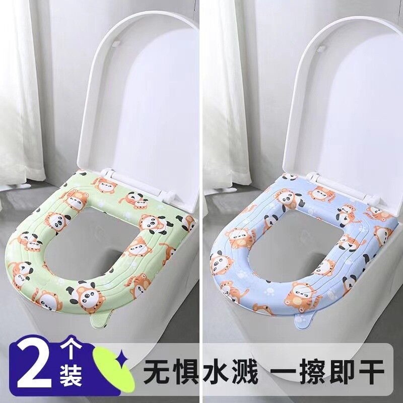 Сиденье для унитаза, одноразовое, моющееся, водонепроницаемое, цвет зеленый+синий