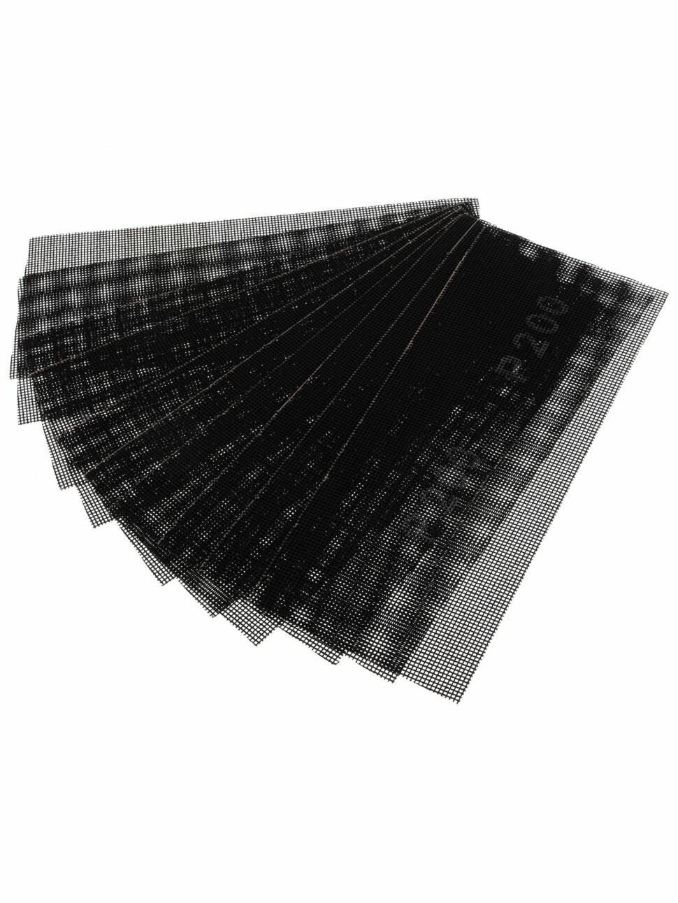 Сетка абразивная, P 200, 115 х 280 мм, 10 шт Sparta 751335