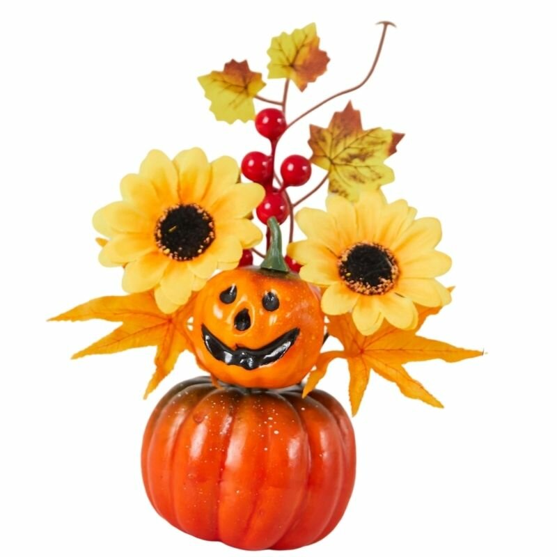 Украшение на Хэллоуин Имитация Тыквы из Кленового листа-Маленькое Из D01