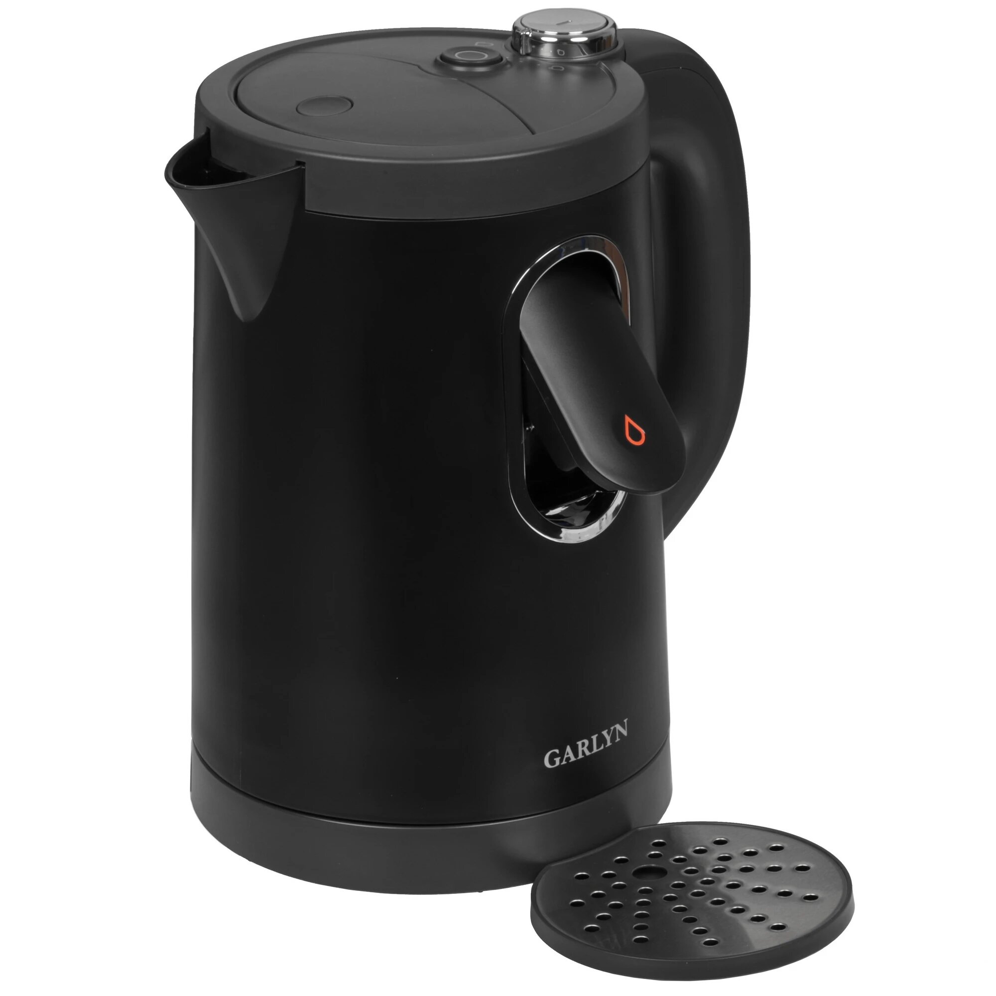 Электрочайник Garlyn K-200 Max, черный, пластик, 2400Вт, автодозатор, 1,5л