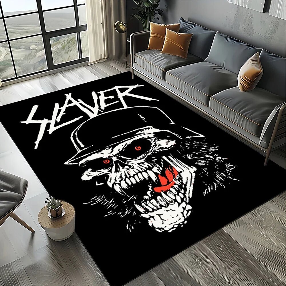 Ковёр LOUSIDREAM Slayer Heavy Metal, 80x120cm( 31x47in), Черный