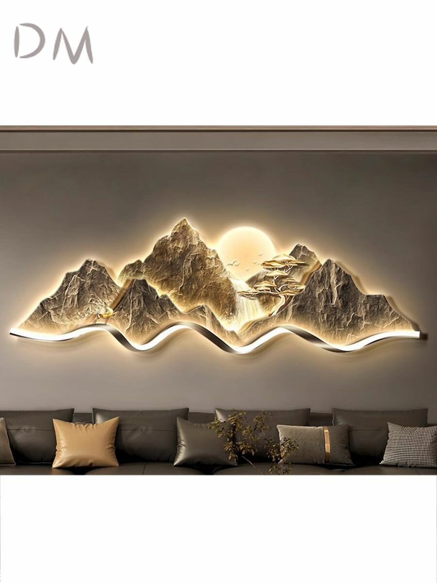 Панно Декоративное На Стену Подсветкой, Декор Для Украшения На Стену, 120x40см