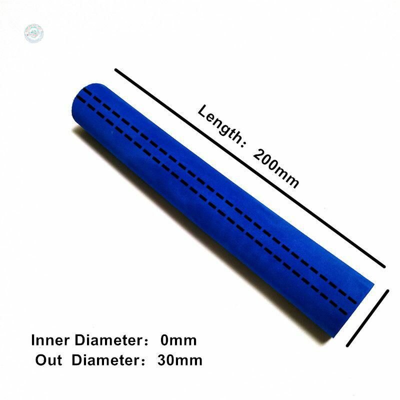 Материал EVA для поплавков и ремонта удочек, черный цвет, 2 шт. в упаковке, без отверстий, 200 мм