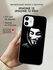 Чехол на Apple iPhone 12/12 Pro / Айфон 12/12 Про с принтом "Анонимус"