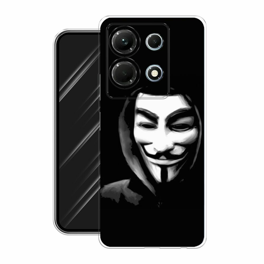 Чехол на Infinix Note 30 4G / Инфиникс Нот 30 4G с принтом "Анонимус" — фото 1