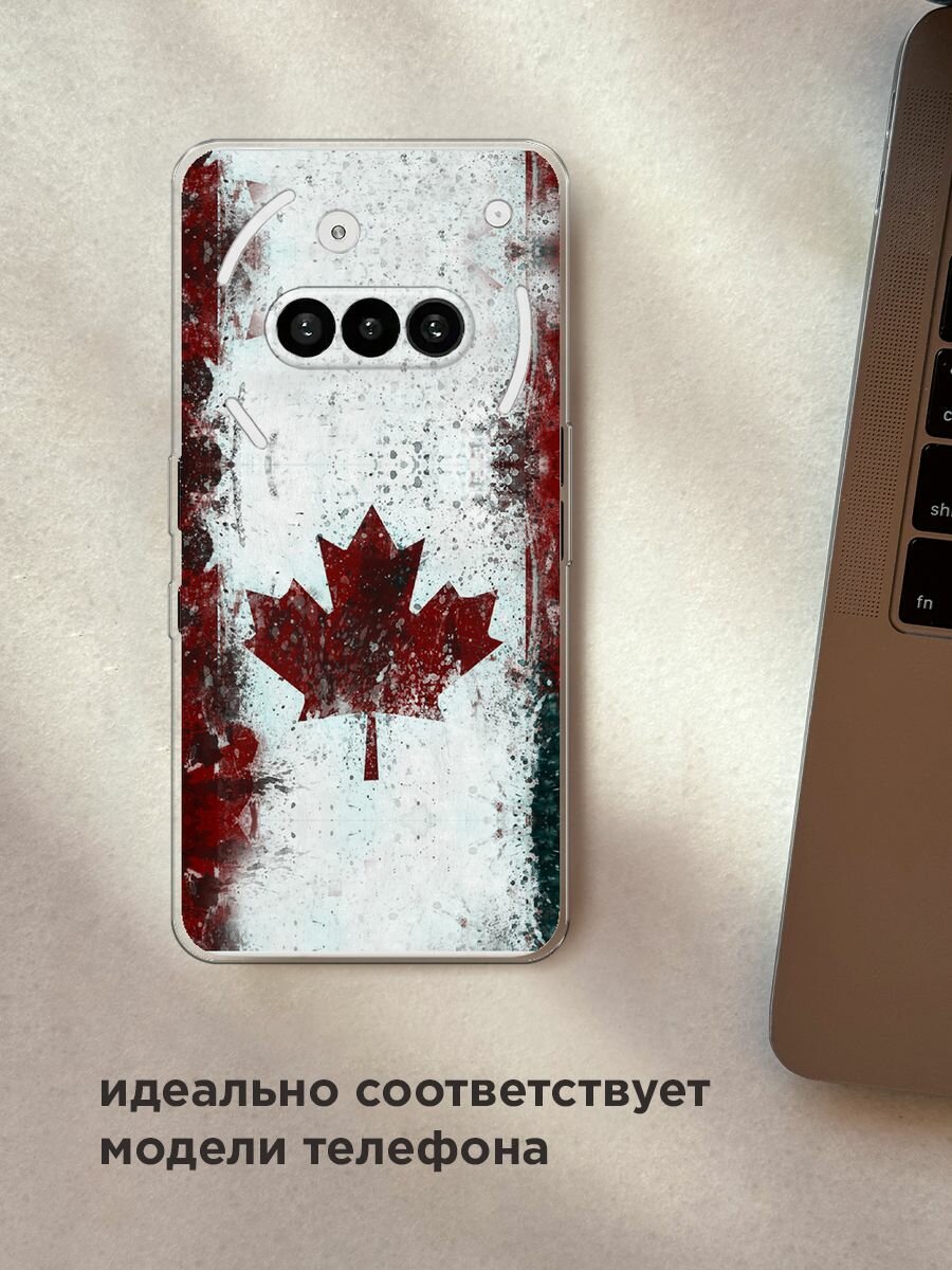 Чехол на Nothing Phone 3a / Нотинг Фон 3а с принтом "Канада" — фото 1