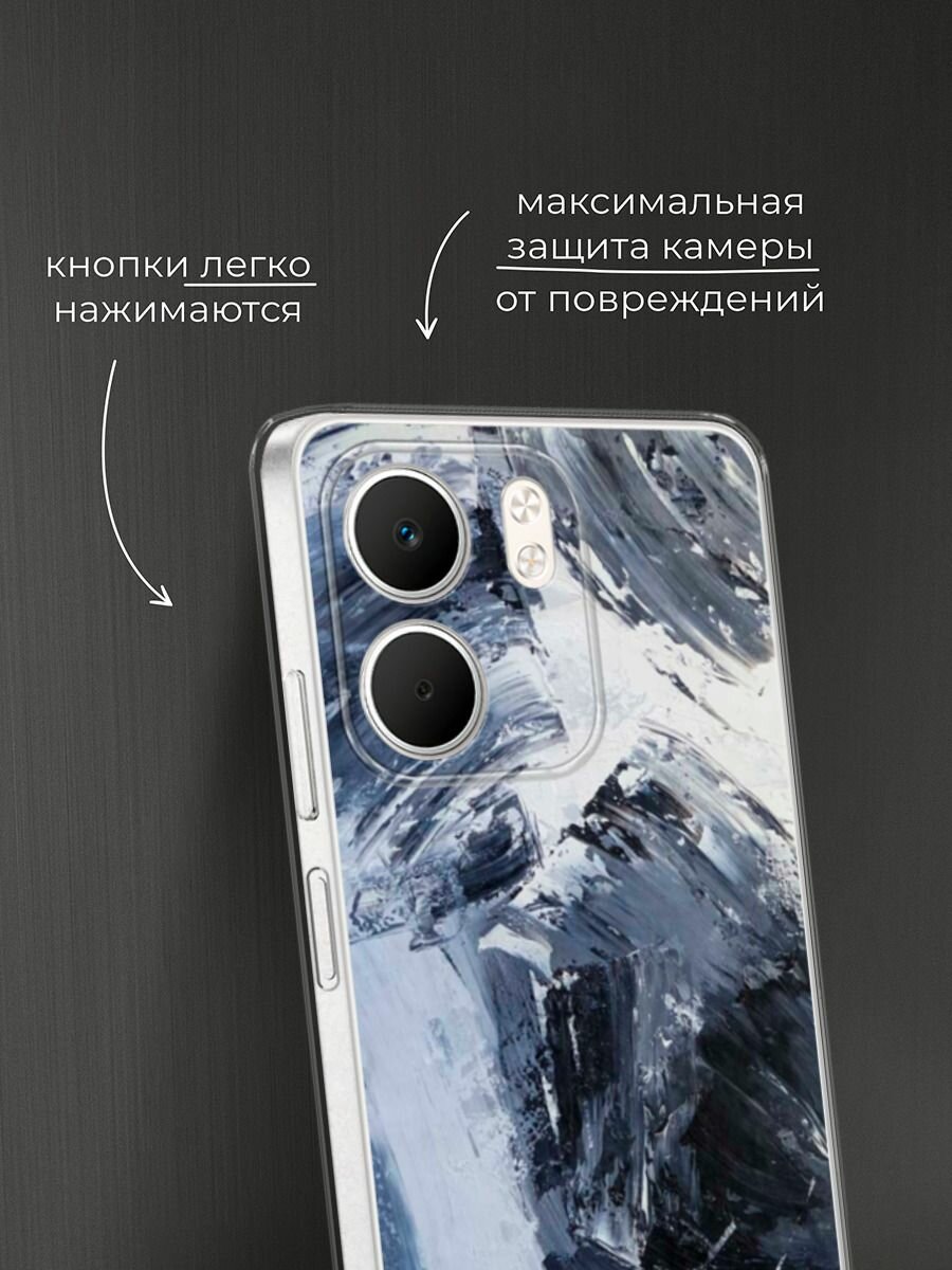 Чехол на Oppo A5x / Оппо А5x с принтом "Абстракция живопись" — фото 1