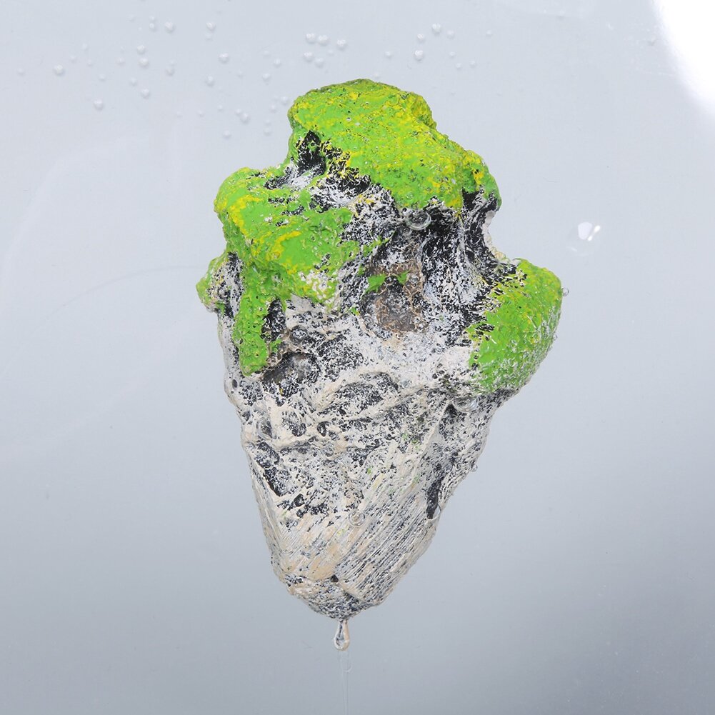 Плавающие камни для аквариума, декоративное украшение из мха, подвесные камни, средний размер.