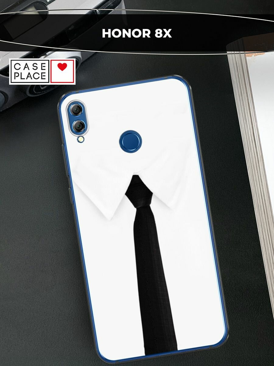 Силиконовый чехол на Honor 8X / Хонор 8Х с принтом "Галстук"