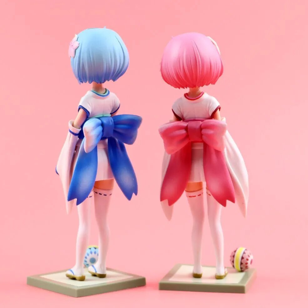 Фигурка аниме Re: ZERO Ram & Rem 18cm Детские фигурки Рам и Рем ABS пластик 2 шт. — фото 1