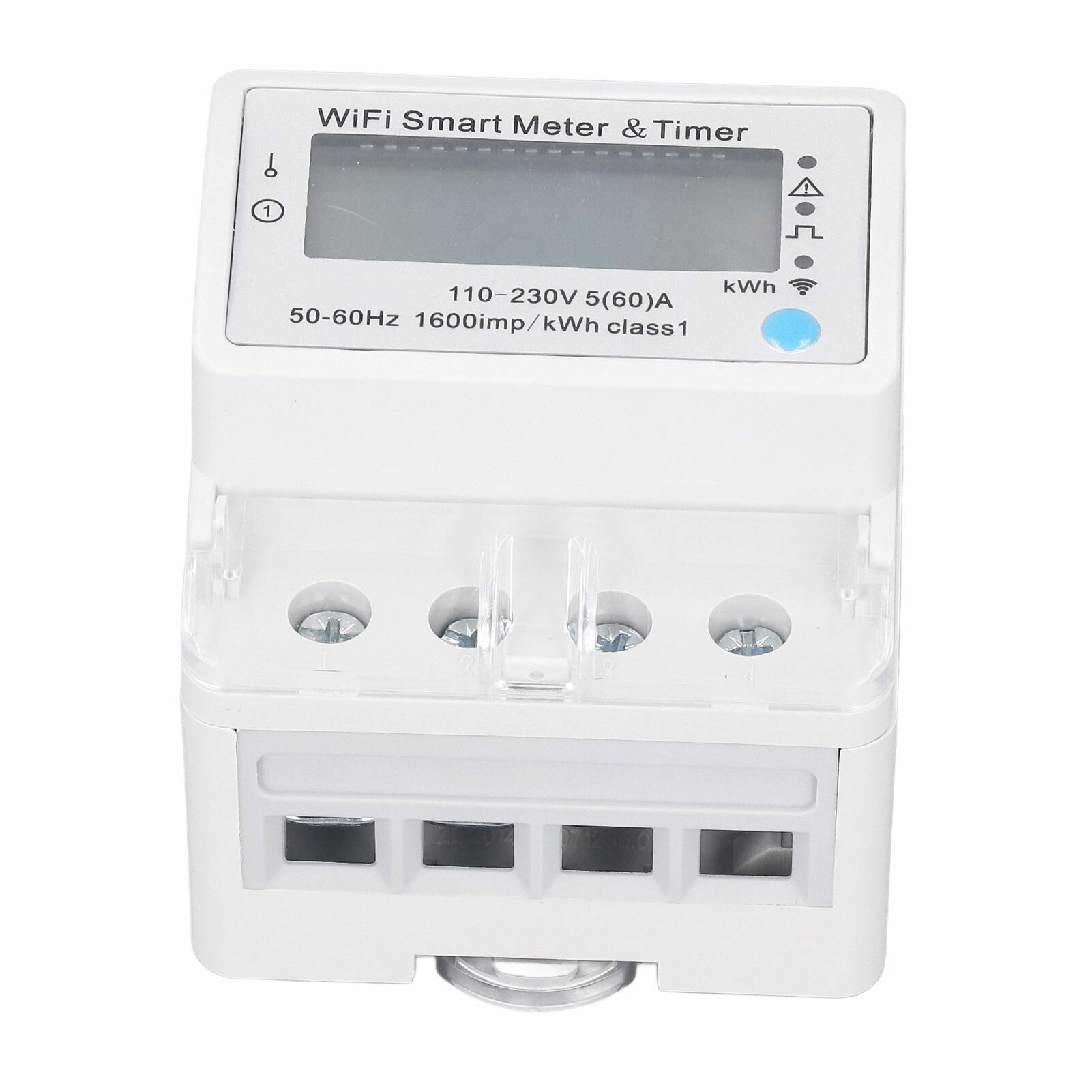Умный счетчик электроэнергии с цифровым дисплеем на DIN-рейке, электрический WiFi-монитор, переключатель переменного тока 110 230 В