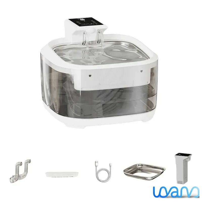 Автоматическая поилка для питомцев 4,5 л, Белый