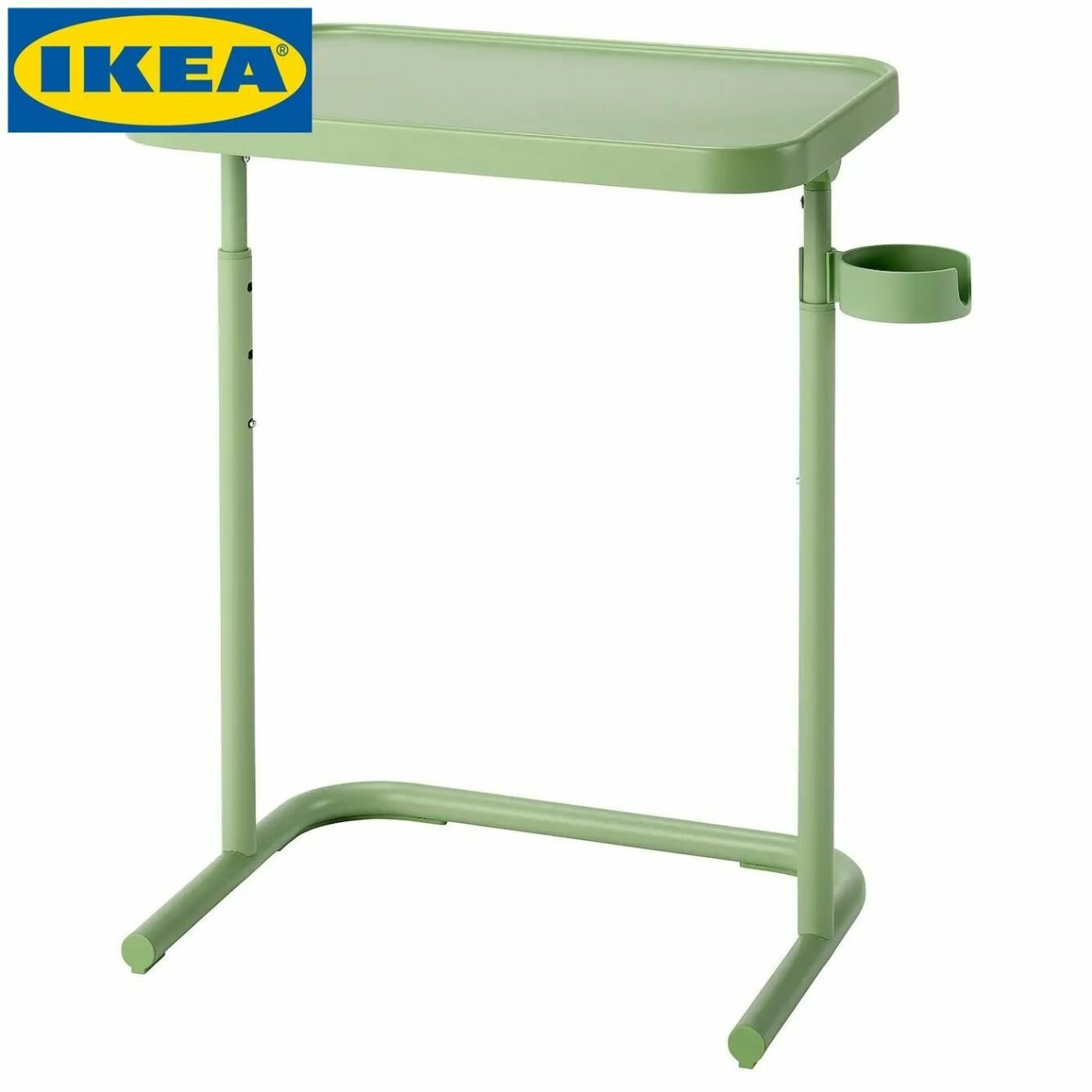 IKEA Приставной столик, 46х35х70 см,70,35,46, светло-зеленый