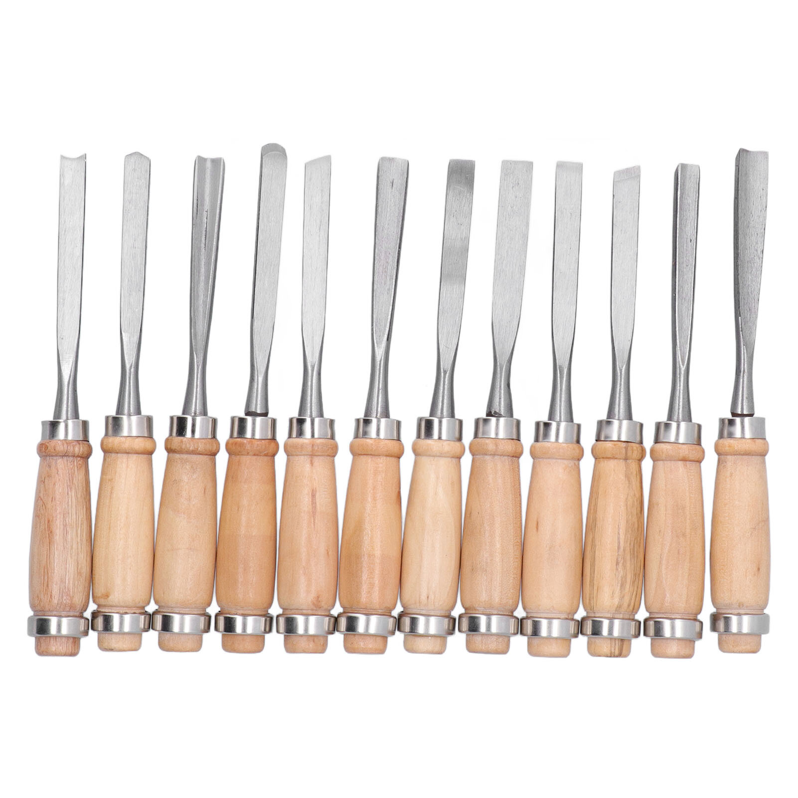 Набор из 12 стамесок для токарной обработки дерева, 8 дюймов, инструменты для резьбы по дереву, пазы по дереву, аксессуары для разделения, прочные и точные