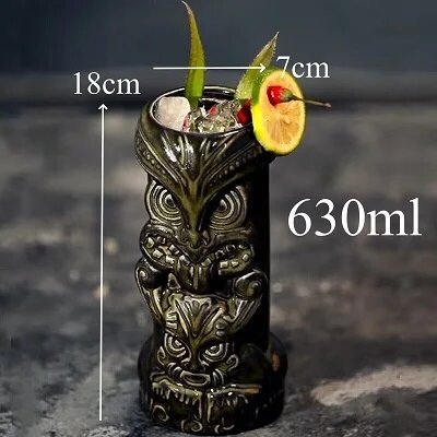 Керамическая кружка Subliva Гавайский Тики 450 мл, 1pcs 630ml, 200-700ml