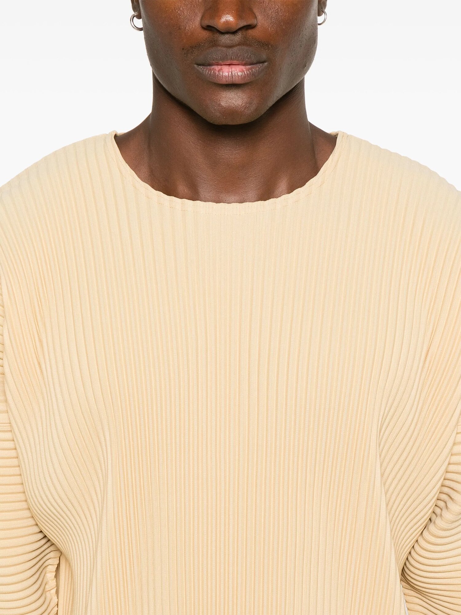 Футболка HOMME PLISSE ISSEY MIYAKE MC July, размер 4, коричневый — фото 1