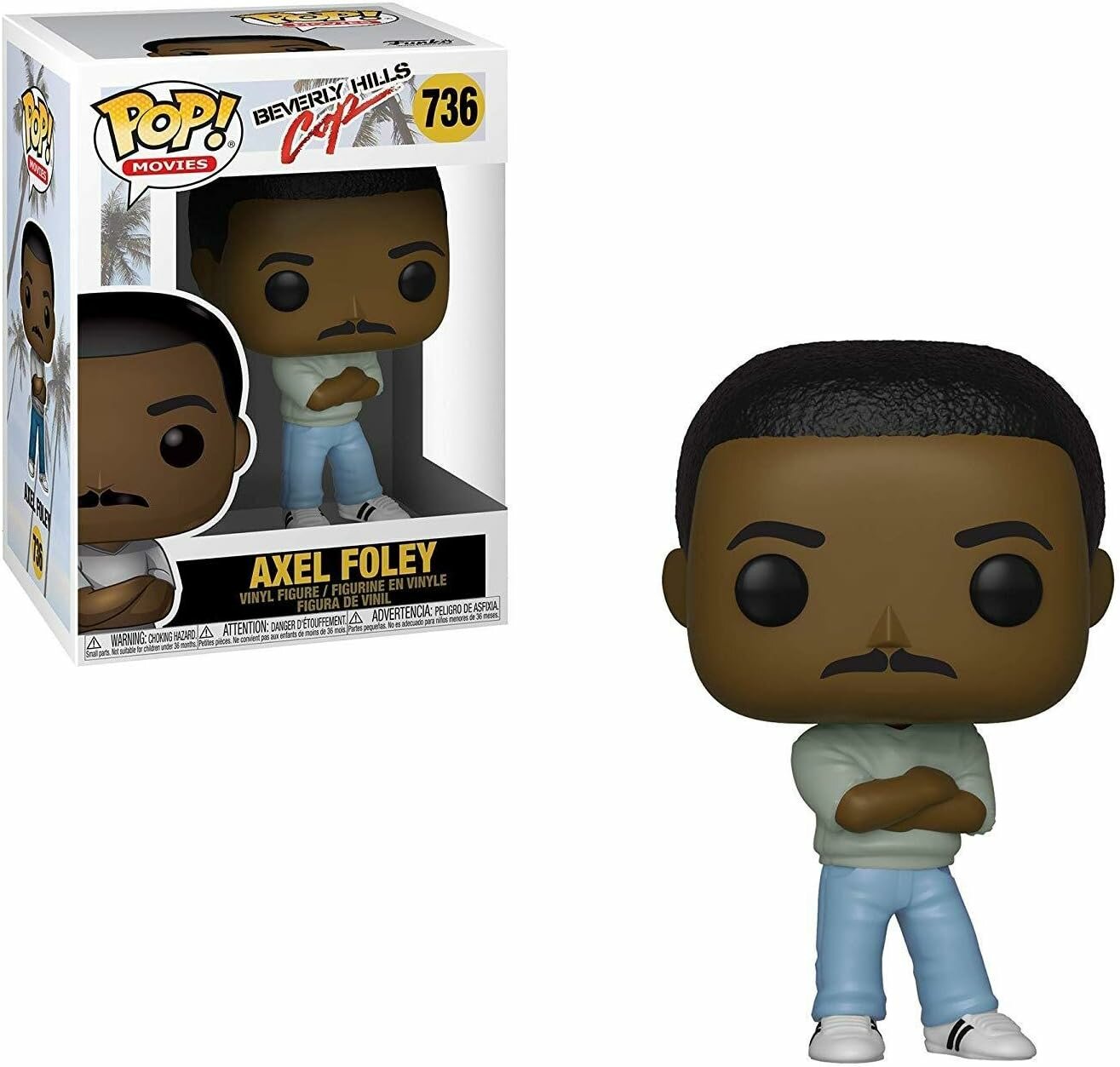 Фигурки Funko Pop MOVIES - Коллекционная фигурка Beverly Hills Cop Gолицейский Аксель из Беверли-Хиллз - Фанко 736