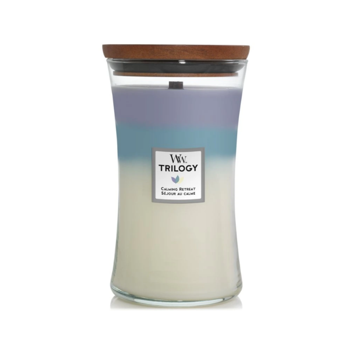 Ароматическая свеча WoodWick TRILOGY "Спокойствие/CALMING RETREAT", большая