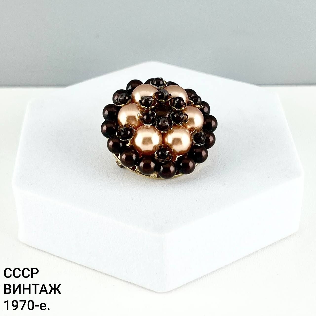 Винтажная брошь-булавка "Аглая". СССР, 1970-е.