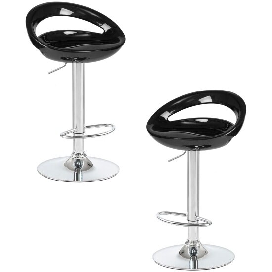Стул барный Dobrin DISCO (чёрный)(2 шт/уп)