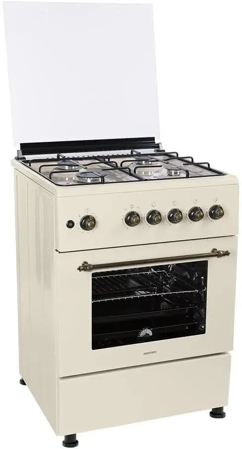 Плита Газовая Nordfrost GG6061Y бежевый (металлическая крыш