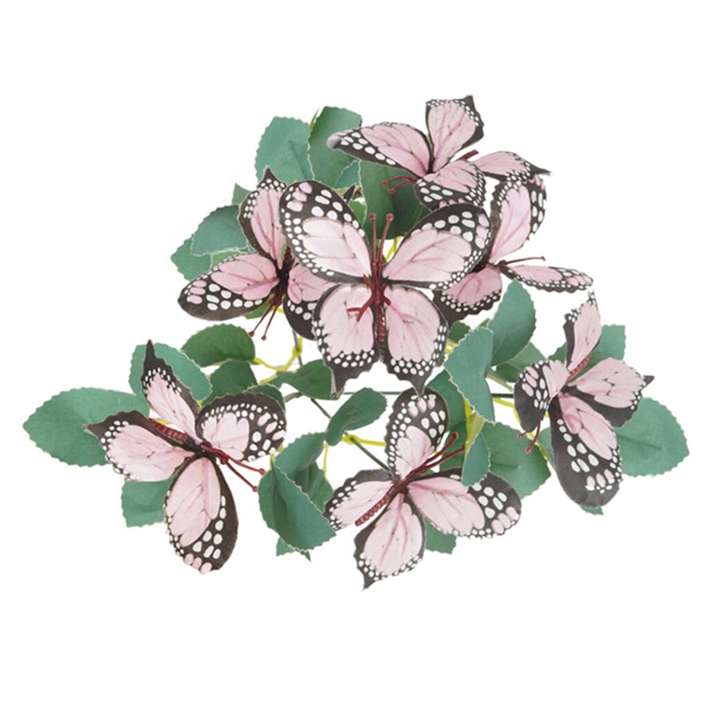 Красочный цветок-имитатор бабочки с 7 головками-розовый