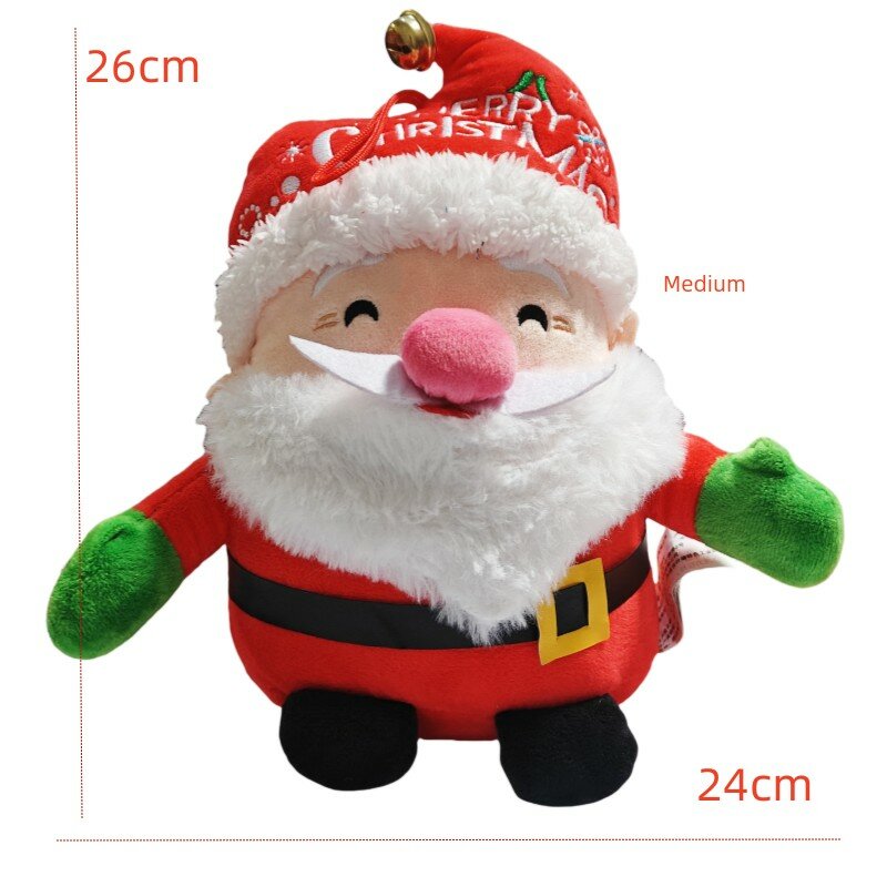 Мягкие игрушки: Рождественский снеговик, кукла Дед Мороз, олень, тканевая кукла, детская кукла, медведь, украшения