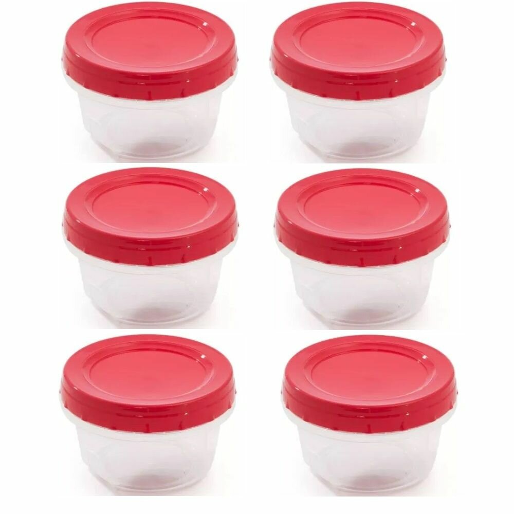 Банка для хранения продуктов 300мл, Полимербыт, 6шт