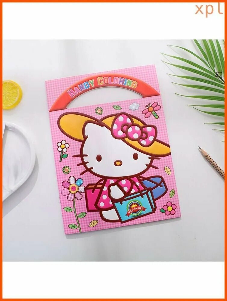 Самый популярный в 2025 году5 книжек-раскрасок + наклейки, девочки, 8 страниц