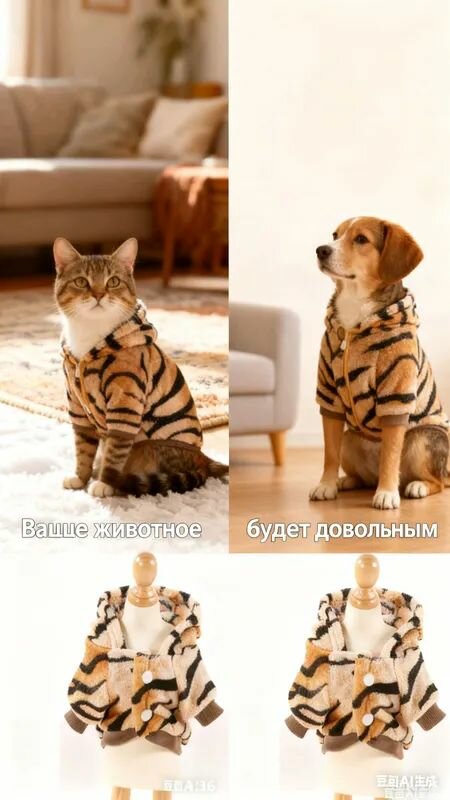 Одежда для собак и кошек, костюм монстра комбинезон
