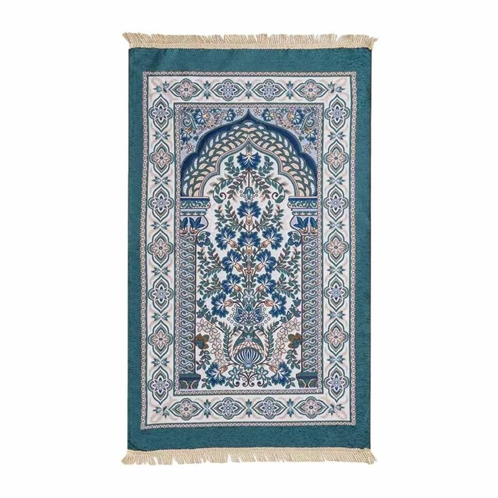 Цветочный ковер из синели большой емкости-темно-зеленый