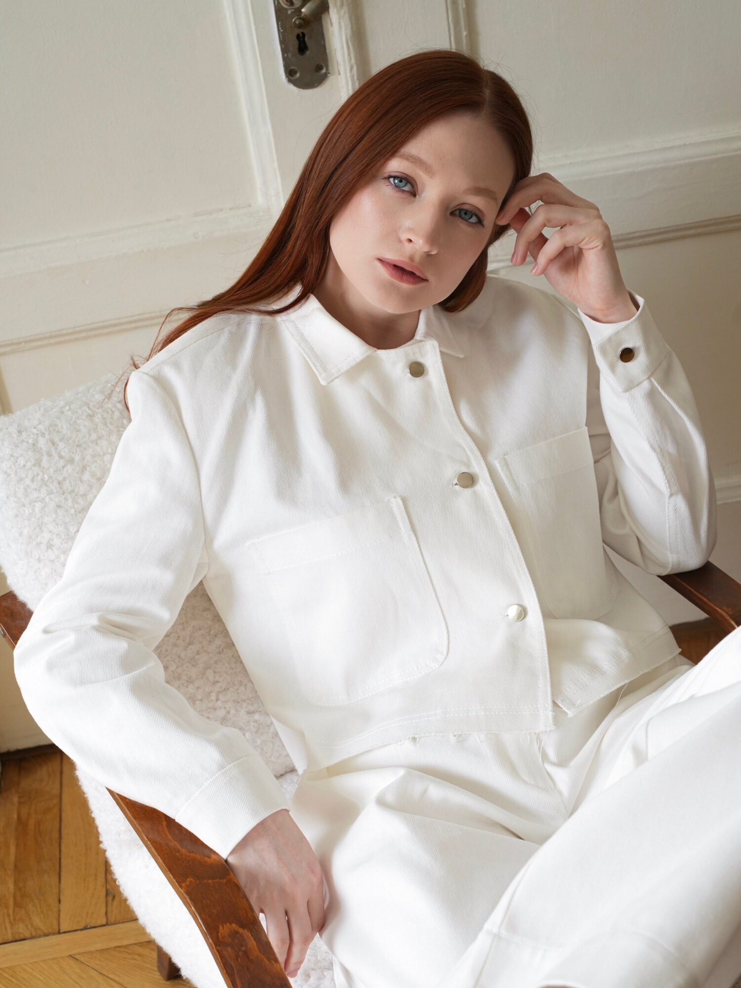 Комплект одежды Костюм джинсовый куртка и джинсы-трубы