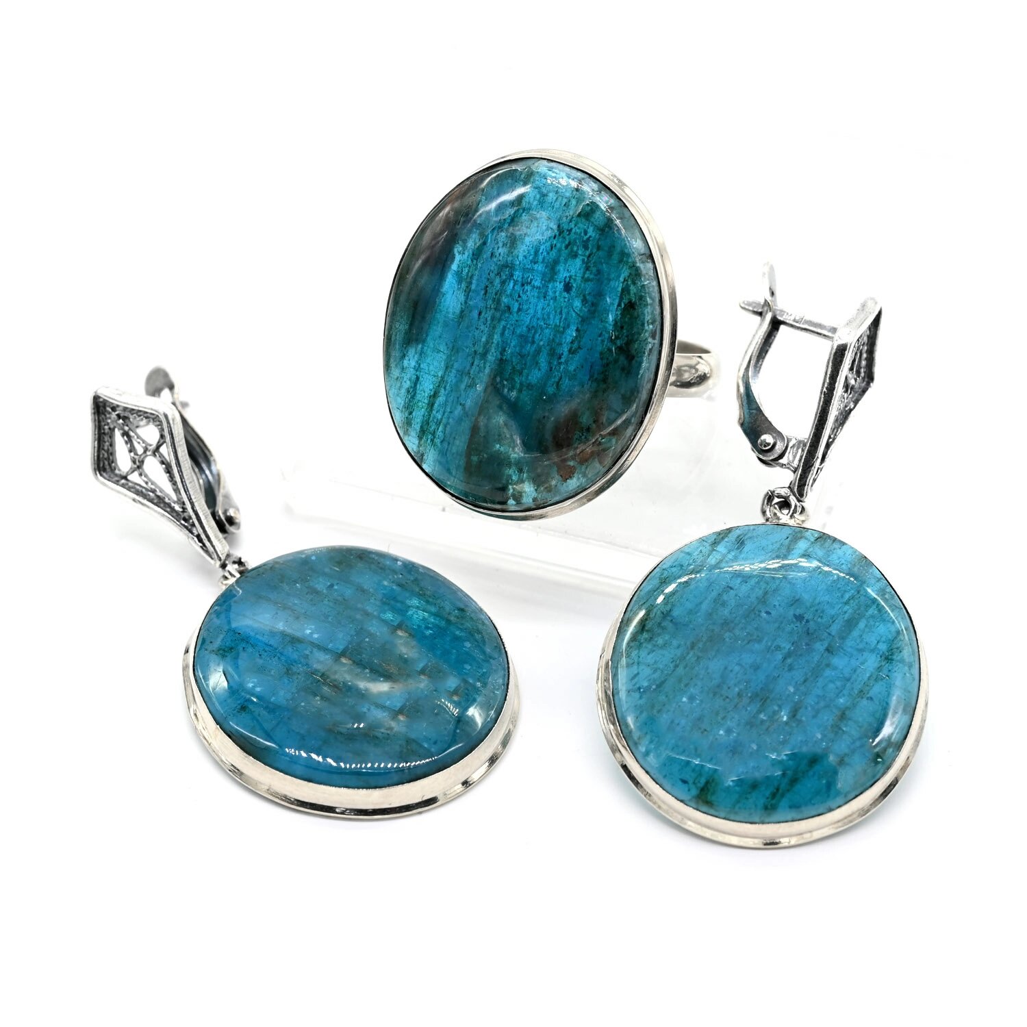 Комплект бижутерии, апатит